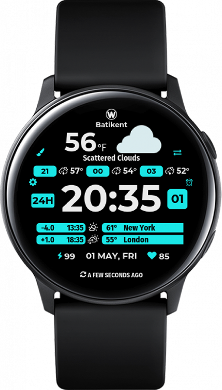 Multi City and Weather – Now Watch Faces and Applications